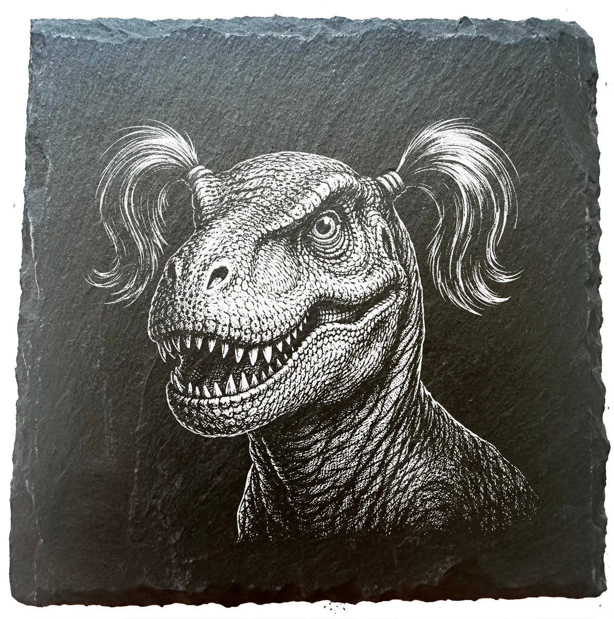 T-Rex 4 – Fisher's Custom Slate Coasters